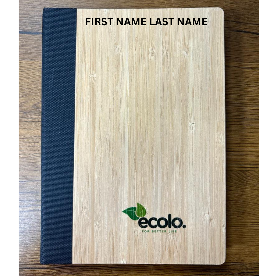 Personalized Bamboo Diary- A5 Size – ECOLO STORE